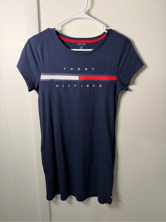 Tommy Hilfiger | Dresses | Tommy Hilfiger Girls Royal Blue Logo Dress ...